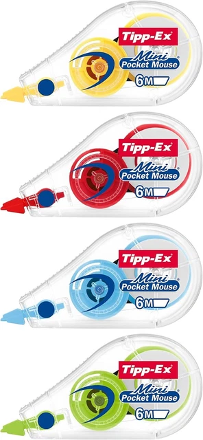 TIPP-EX KORREKTURROLLER MINI Pocket Mouse, 6m x 5mm, 3 Stück EUR 10,50 ...
