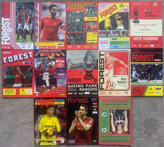 NOTTINGHAM FOREST FC 2015 2016 HOME FOOTBALL PROGRAMME COLLECTION ...