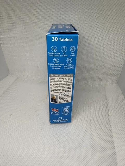VITABIOTICS ULTRA CALCIUM & Vitamin D Contains 30 Tablets Brand New £6. ...