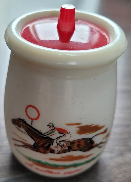 ANCIEN POT DE moutarde AMORA en opaline - DIJON France (avec son ...