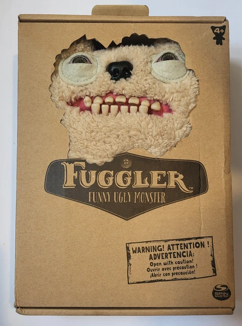FUGGLER OLD TOOTH Cream SEALED Fluffy Funny Ugly Monster Soft Toy Plush ...