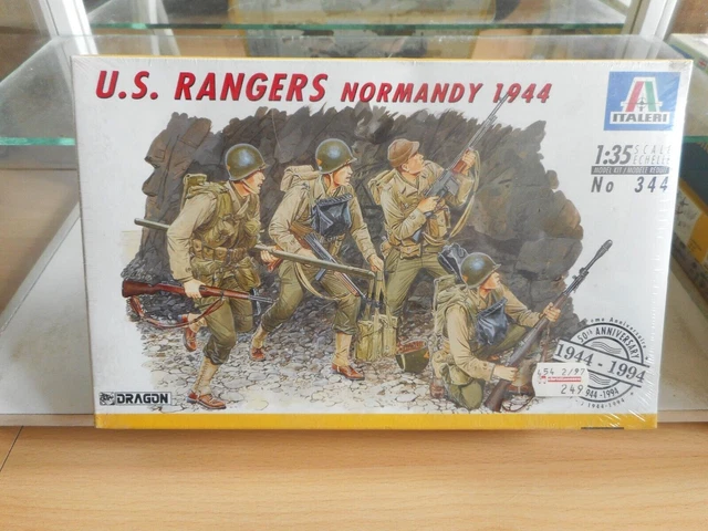 MAQUETTE ITALERI US Rangers Normandie 1944 au 1:35 en Boite (Scellée ...