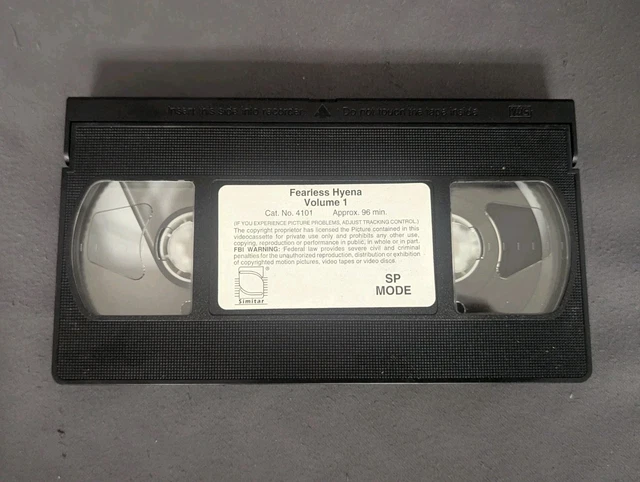 JACKIE CHAN FEARLESS Hyena (1979) VHS 1995 Martial Arts Simitar $9.99 ...