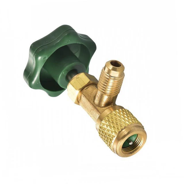 PLUG-IN VALVE REFRIGERANT air conditioning refill R134a R600a R290 1/4 ...