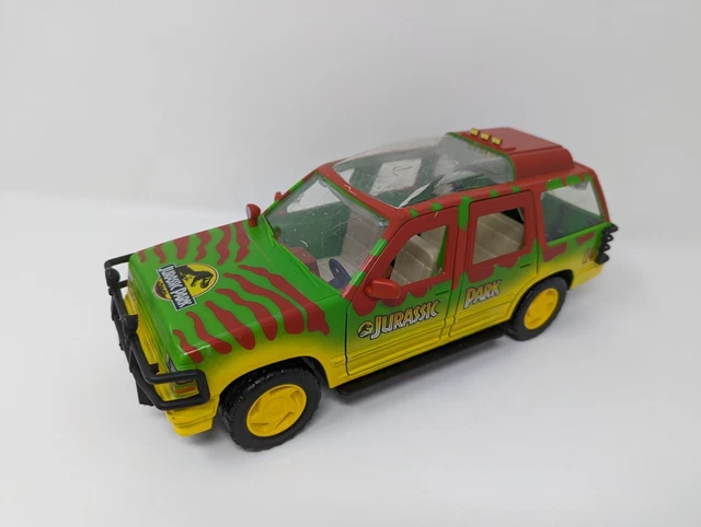 JURASSIC PARK LEGACY Collection Escape Ford Explorer Jeep Mattel 11" £ ...