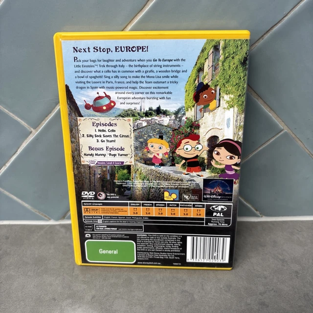 LITTLE EINSTEINS GO to Europe DVD Region 4 PAL $12.00 - PicClick AU