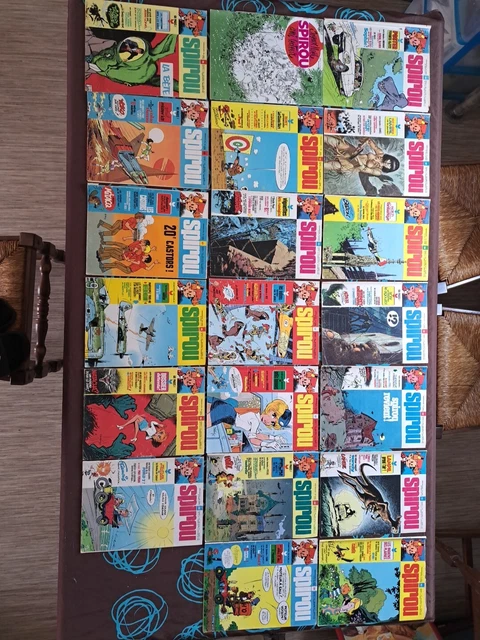 LOT DE 20 Ancien Magazines Spirou année 74 Et 75. Daté Du 24/10/74 Au ...