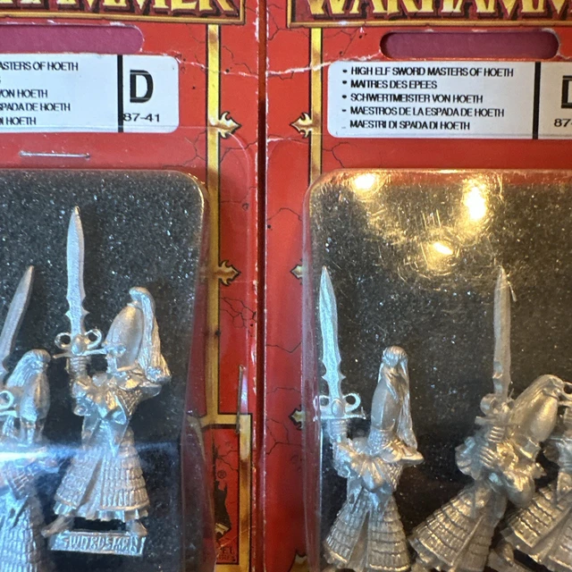 WARHAMMER HIGH ELVES Swordmasters of Hoeth x6 métal neuf dans sa boîte ...
