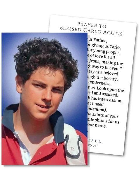 BLESSED CARLO ACUTIS Prayer Card - Catholic / Christianity £2.25 ...