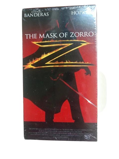 THE MASK OF Zorro - Vhs 1998 - Banderas - Hopkins - Tri Star - Brand ...