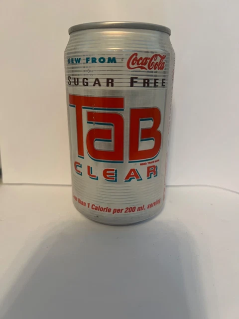 VINTAGE COCA COLA 1993 empty Tab Clear can pop soda 330ml very rare £35 ...