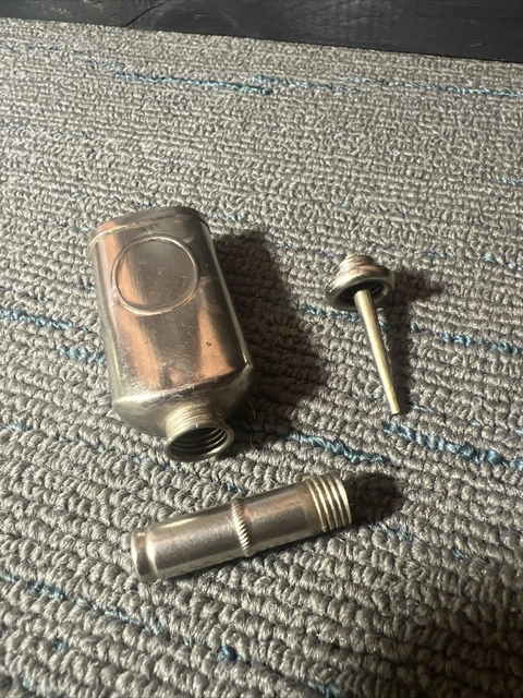 ANTIQUE OILER POCKET Oil Can Tin Sewing Machine Fishing Reel Gun ...