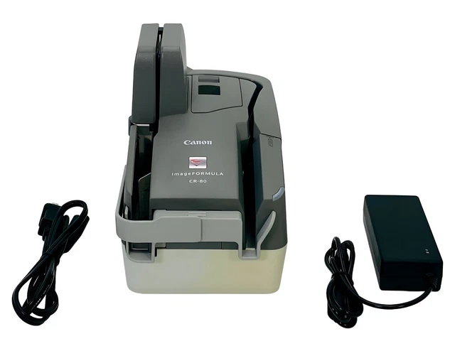 CANON IMAGEFORMULA CR-80 Document Check Scanner Reader M111102 w/Bundle ...