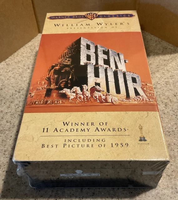BEN-HUR (VHS, 2001, 2-Tape Set, Includes Extras) w/Warner Bros ...