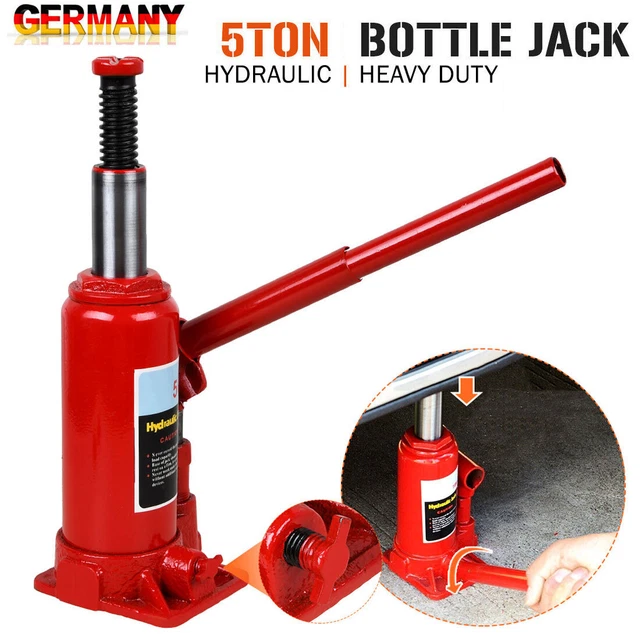 HYDRAULISCHER STEMPELWAGENHEBER 5 Tonnen Wagenheber Stempelheber Hydraulikheber EUR 18,99 ...