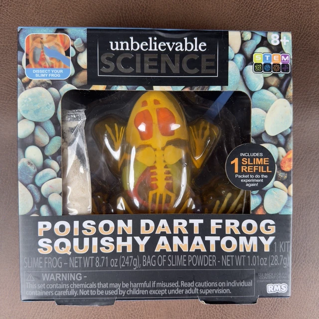 UNBELIEVABLE SCIENCE POISON Dart Frog Squishy Anatomy Dissecting Kit ...