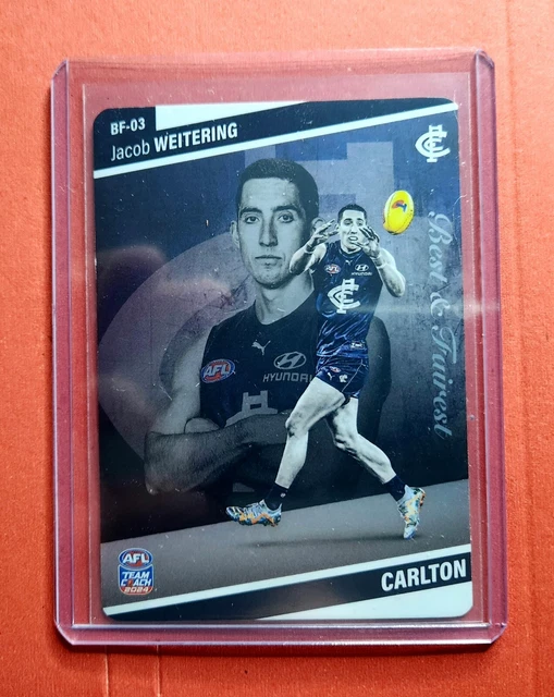 2024 AFL TEAM Coach Carlton Blues Jacob Weitering B&F BF03 $2.00 - PicClick AU