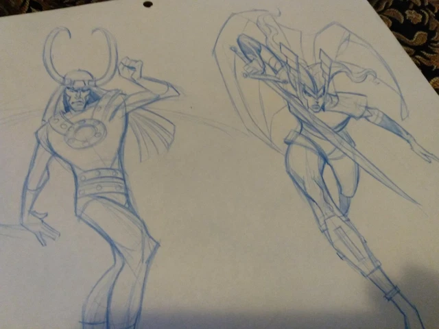 HULK VS. THOR Marvel Animation concept art comic book Movie Asgard LOKI ...