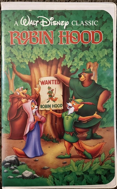 WALT DISNEY’S ROBIN Hood VHS “Black Diamond “ Rare Edition #1189 Wow ...