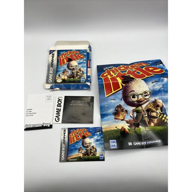 CHICKEN LITTLE GAME Boy Advance Box, Booklet & Poster NO GAME!! £6.73 ...