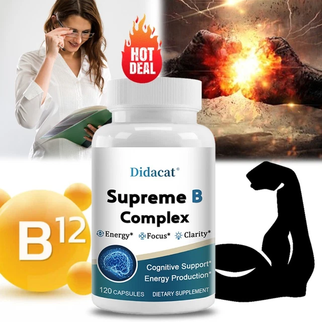 CÁPSULAS COMPLEJO B Supreme Energía *Enfoque* Claridad 30 a 120 EUR 7 ...