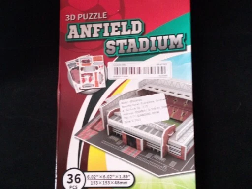 3D ANFIELD FOOTBALL Stadium Puzzle and Model - Miniature - Liverpool ...