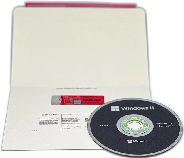 MICROSOFT WINDOWS 11 Professional 64 Bit Operating System - Full ...