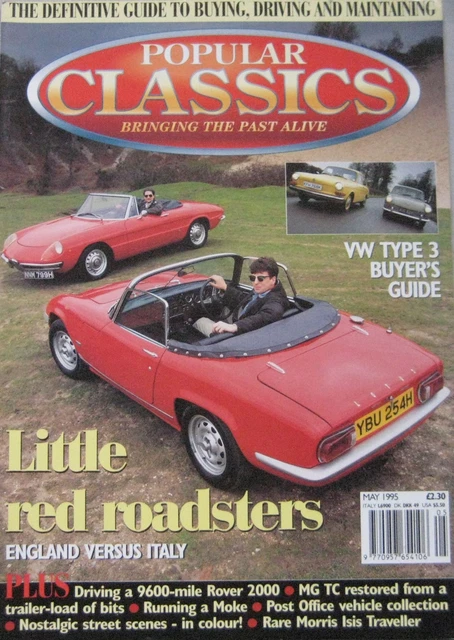 POPULAR CLASSICS MAGAZINE 05/1995 featuring VW, MG, Alfa Romeo, Lotus ...