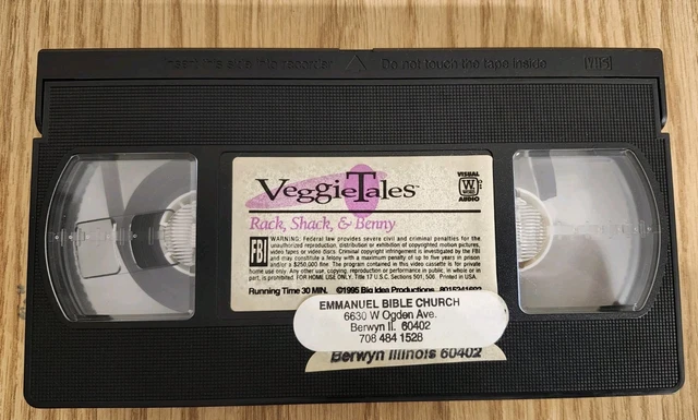 VEGGIETALES - RACK, Shack, and Benny (VHS, 1998) £7.38 - PicClick UK