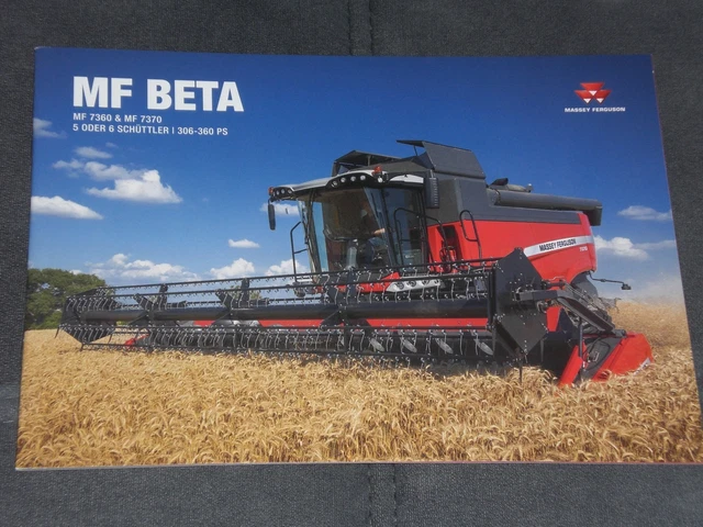 MASSEY FERGUSON MF BETA , MF 7370 Mähdrescher Prospekt von 2021 ( MF 198 ) EUR 9,99 - PicClick DE