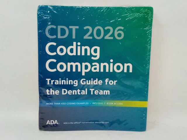 CDT 2026 CODING Companion Training Guide for the Dental Team ADA - New £49.76 - PicClick UK