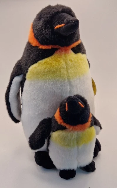KING PENGUIN WITH Chick From Around The World With Tag 13" Tall VGC £15 ...