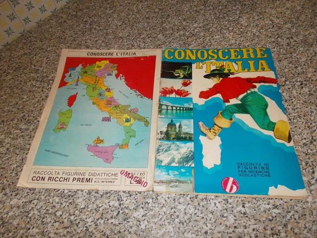 ALBUM FIGURINE CONOSCERE L'ITALIA BAGGIOLI 1966 ORIGINALE COMPLETO ...
