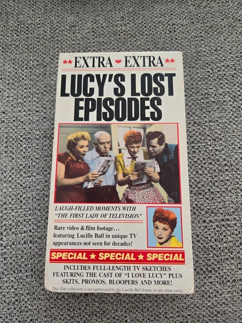 LUCY'S LOST EPISODES VHS VCR Video Tape Used Lucy Ball Desi Arnez TV ...