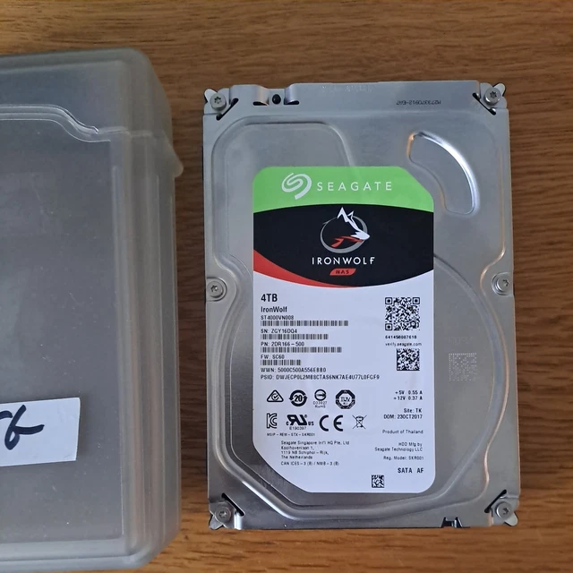 SEAGATE IRONWOLF PRO 4TB, SATA 3, 3.5" Internal Hard Drive (ST4000VN008 ...