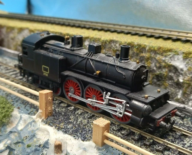 HO GAUGE ITALIAN Mucca RA 500 Steam Locomotive Train Engine Model ...