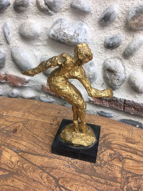 VERY NICE BRONZE Woman Dancer Golden Daniel David Signed 1970 Sculpture ...