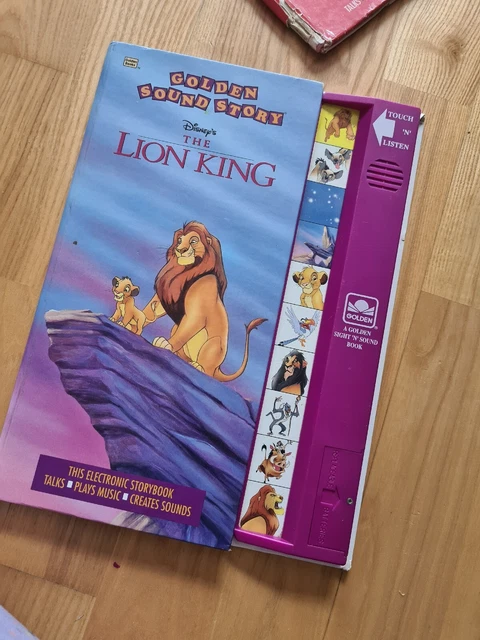 VINTAGE 1994 GOLDEN Sound Story Disney The Lion King Electronic Story ...