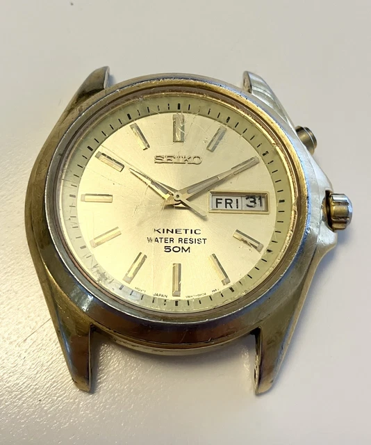 SEIKO KINETIC WATCH with Day & Date Model: 5M43-OE70 [A4] for S&R ...