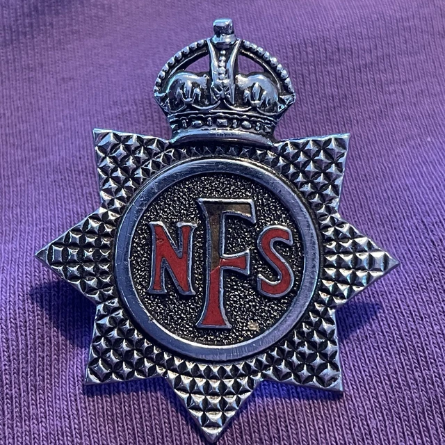 VINTAGE NATIONAL FIRE Service Cap Badge £6.00 - PicClick UK