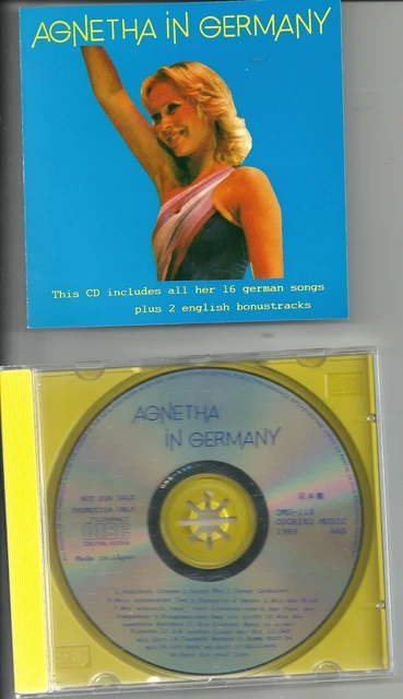 AGNETHA FÄLTSKOG - Agnetha in Germany (1989!!) JAPAN Fanclub only CD ...