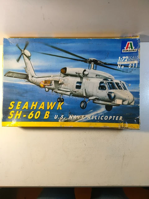 ITALERI 011 1/72 Seahawk SH-60 B US Navy Helicopter Model Kit $33.00 ...