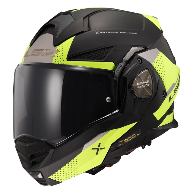 LS2 FF901 ADVANT X Oblivion Rabattable ( Noir Mat/Jaune Fluo ) Taille:S ...