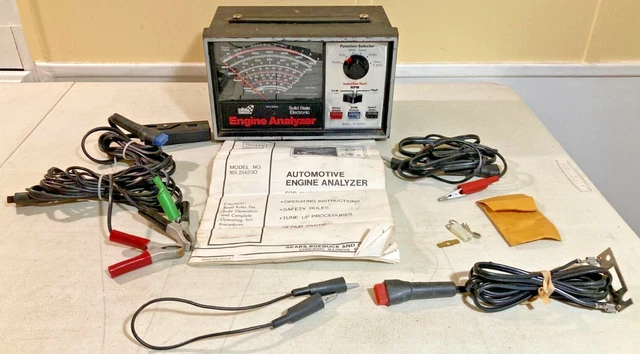SEARS SOLID STATE Electronic Engine Analyzer Model 161.214230 w/Cables ...