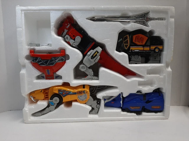 1993 BANDAI MIGHTY Morphin Power Rangers Dino Megazord Complete With ...