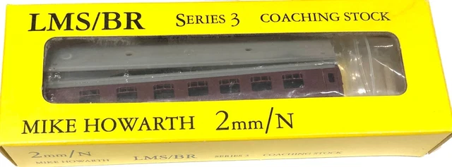 N GAUGE MIKE HOWARTH LMS/BR Mk 1 COACH BODY KIT BOGIES BUT NO WHEELS £9 ...