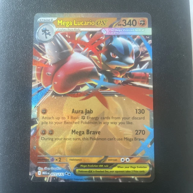 MEGA LUCARIO EX 77/132 - Pokemon Mega Evolution TCG £2.67 - PicClick UK