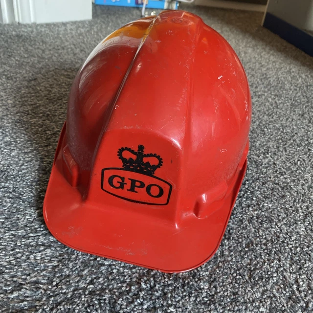 1976 RED GPO Telecom BT Hard Hat Vintage Collectible Memorabilia £15.59 ...