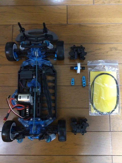 TAMIYA TA05 1/10 RC Touring Car Chassis with SANWA Servo and FUTABA ...