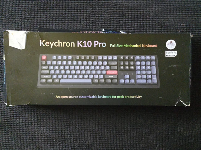 KEYCHRON K10 PRO Full-Sized Mechanical Keyboard (Keychron K Pro Brown ...